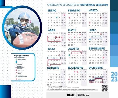 Calendario Profesional Semestral | Benemérita Universidad Autónoma de ...